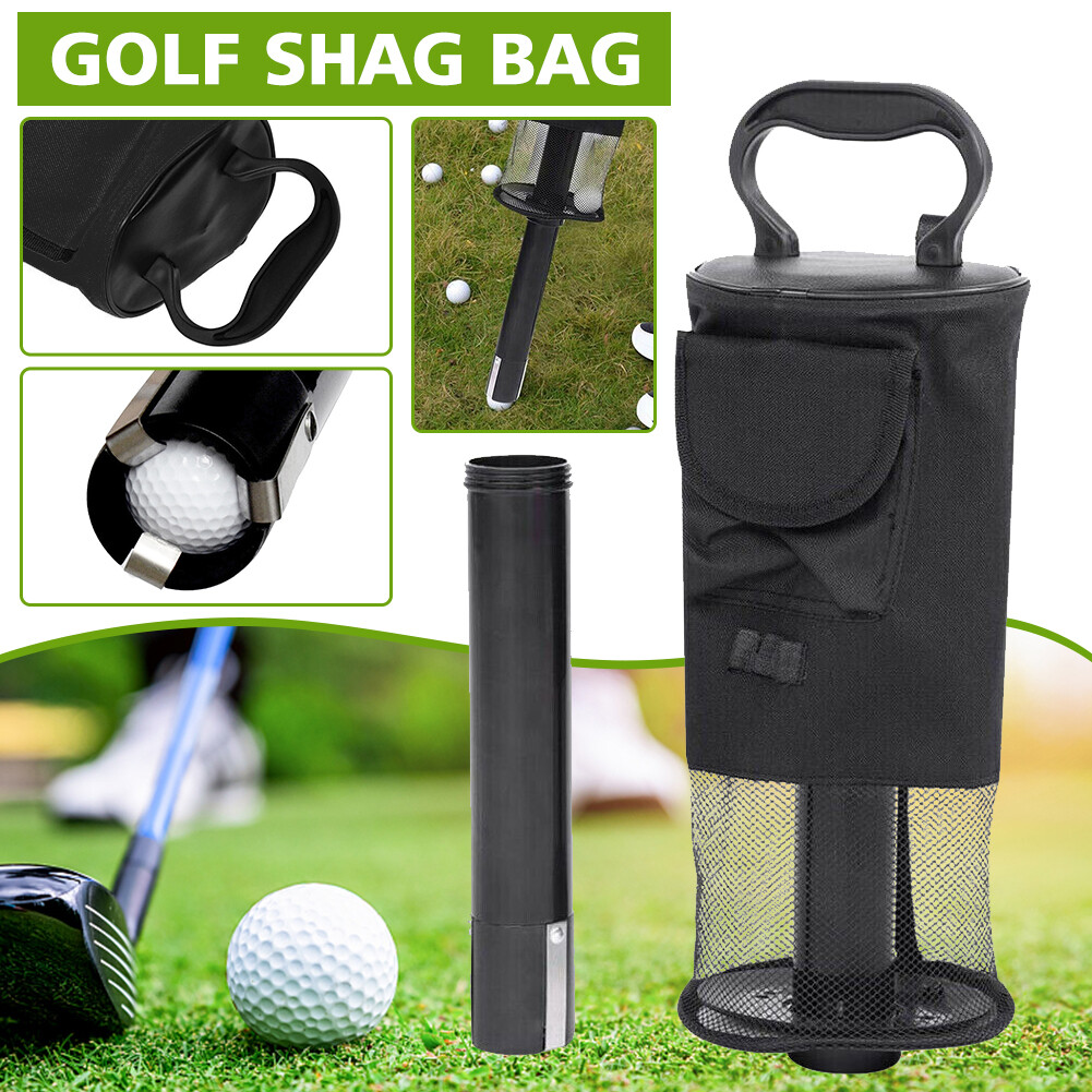 Golf Ball Shag Bag Practice Golf Ball Bag Holder Pick Up Receiver Tube ...