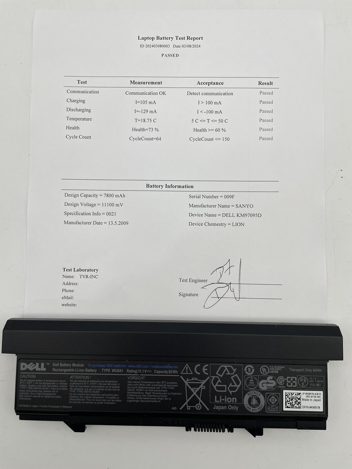 OEM Battery For Dell Latitude E5400 E5410 E5500 E5510 KM970 WU841 | eBay