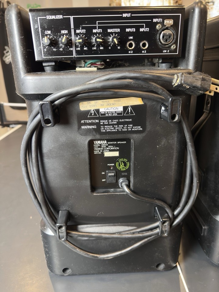 Yamaha MS60S Monitor Speakers Pair Vintage Made in Japan Powered Studio ...