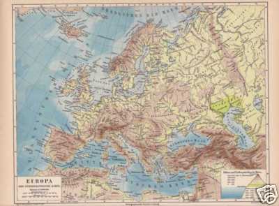 Europe Physical Map Rivers And Mountains Bestand:Europe 34 62 12 54