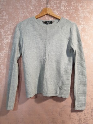Debenhams Principles Ben de Lisi size 10 grey stretch knit long sleeve ...