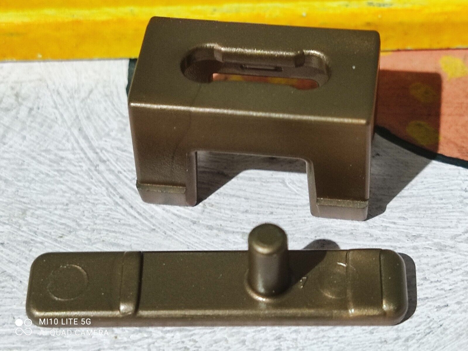 PLAYMOBIL BRONZE LOCK STECK LOCKS MEDIEVAL LATCH FOR CASTLE PRISON DOOR ...