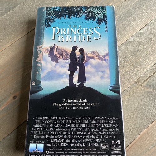 The PRINCESS BRIDE (VHS, 1987) Cary Elwes, Robin Wright Nelson ...