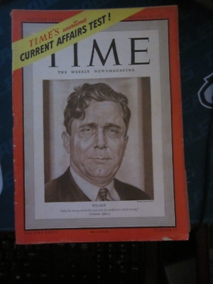 Time Magazine October 1940 Wendell Willkie | eBay