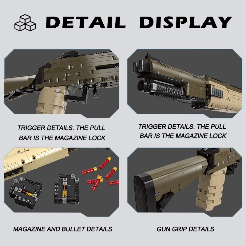 Military Blocks Model Building Set Gun | eBay