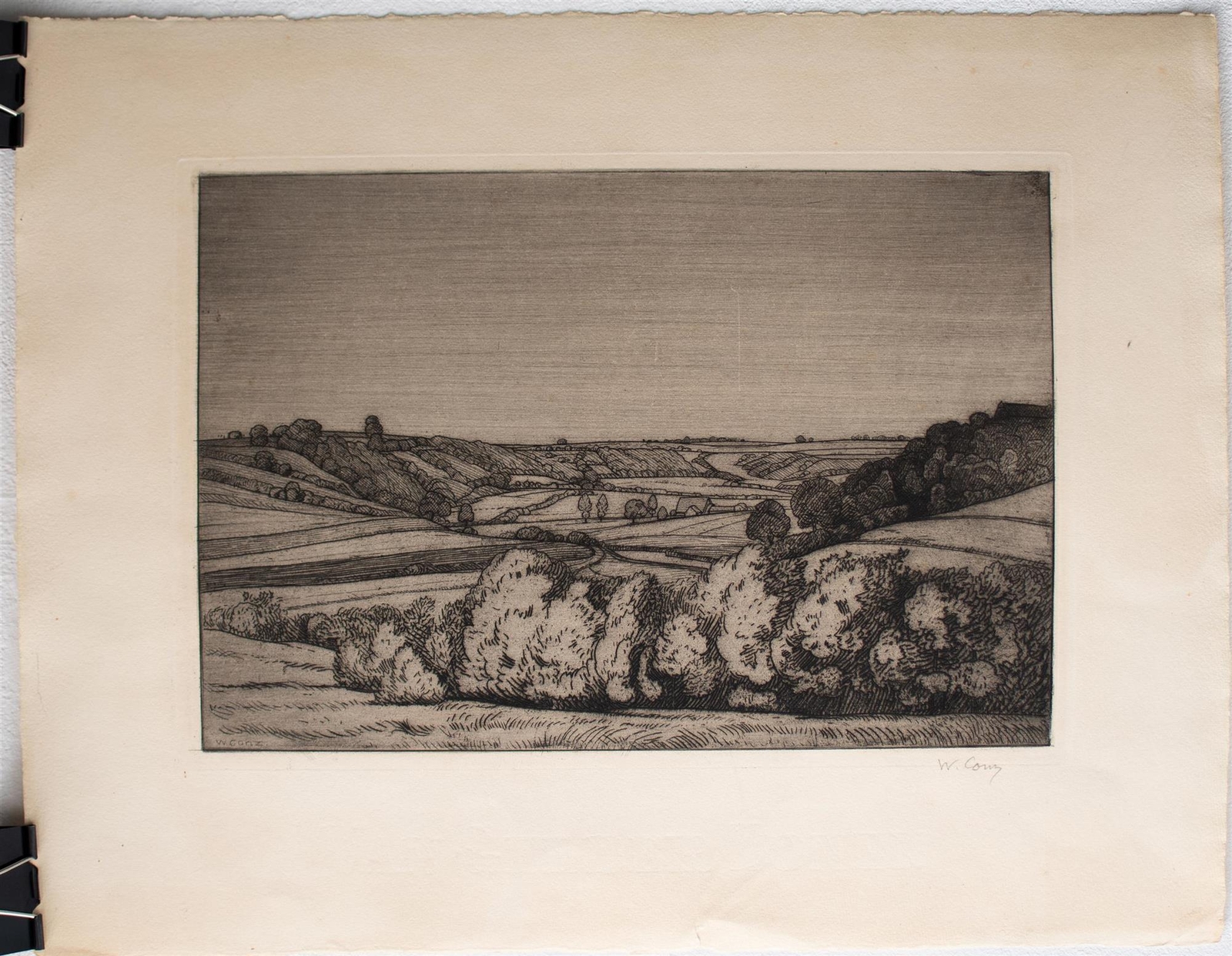 Walter Conz Landschaft Felder Wiesen Kunstakademie Karlsruhe signiert ...