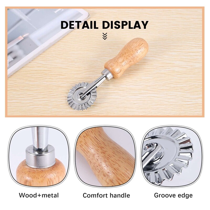 Pastry Wheel Cutter - Pasta Cutter Wheel - Ravioli Crimper Cutter Wheel ...