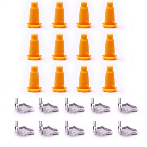 12Pcs Front Door Panel Frame Plugs + 12Pcs Door Panel Clips For 4853962 ...