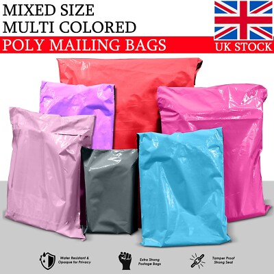 Mailing Bags Strong Poly Postal Post Postage Mailers Plastic Self Seal ...