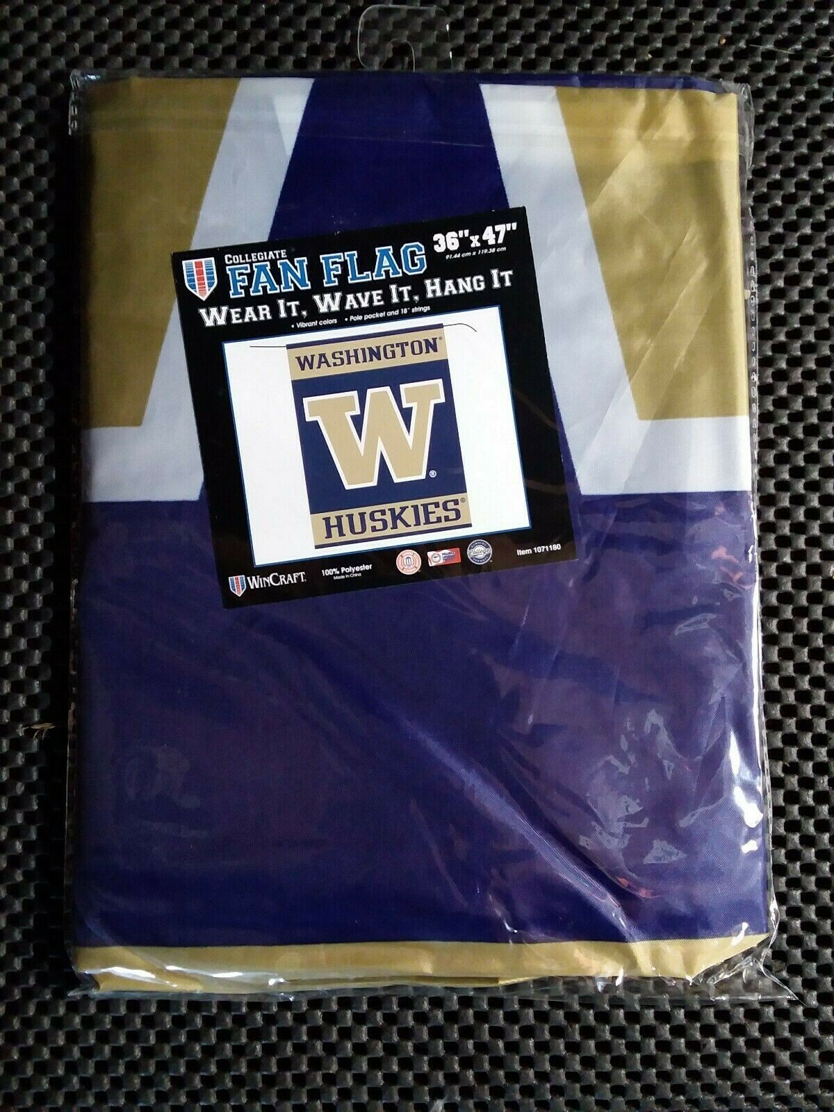 LOT OF 10 NCAA University of Washington UW Huskies 36" x 47" Large Fan ...