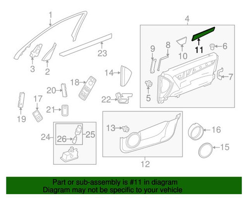 Mercedes Benz A 2047200280 Rear Door Moulding Mercedes | eBay