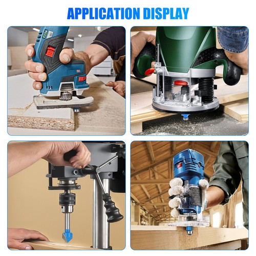 12 Piece Tungsten Carbide Router Bits Router Bit Set 1/4” Shank for ...