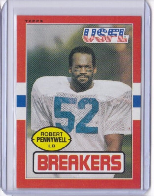 1985 Topps USFL #110 ROBERT PENNYWELL BREAKERS NRMT | eBay