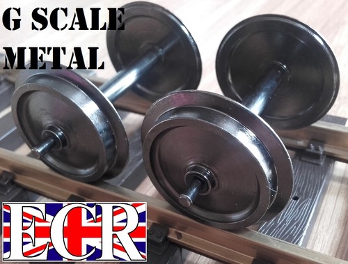 G SCALE 45mm GAUGE METAL 30mm diam WHEELS FOR ALL TRAIN INC PIKO & NQD ...