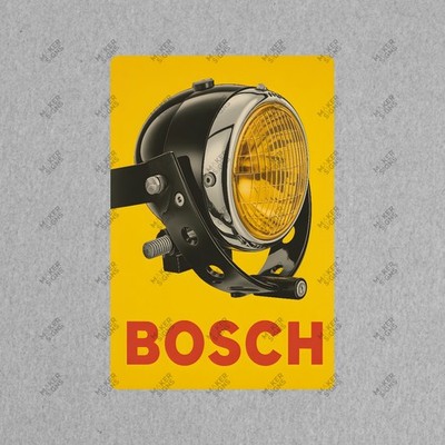Vintage Bosch Headlight Metal Sign Automotive Garage Decor Retro ...
