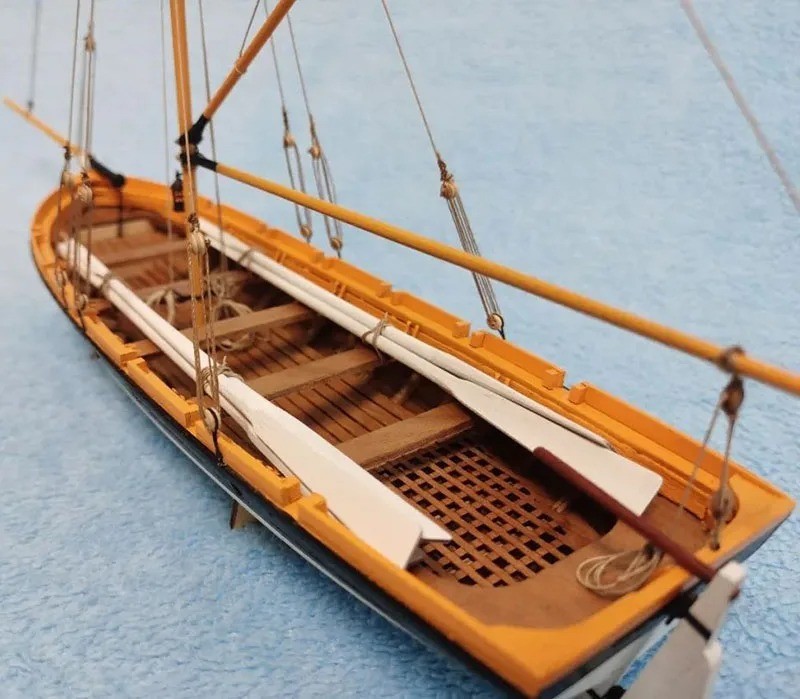 Boat Model Building kit Scale 1/35 Wood Lifeboat Sailboat Wooden ...