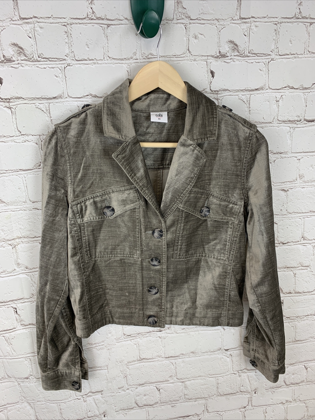 CAbi Style #3377 Sunday Topper Velvet Jacket Size XS … - Gem