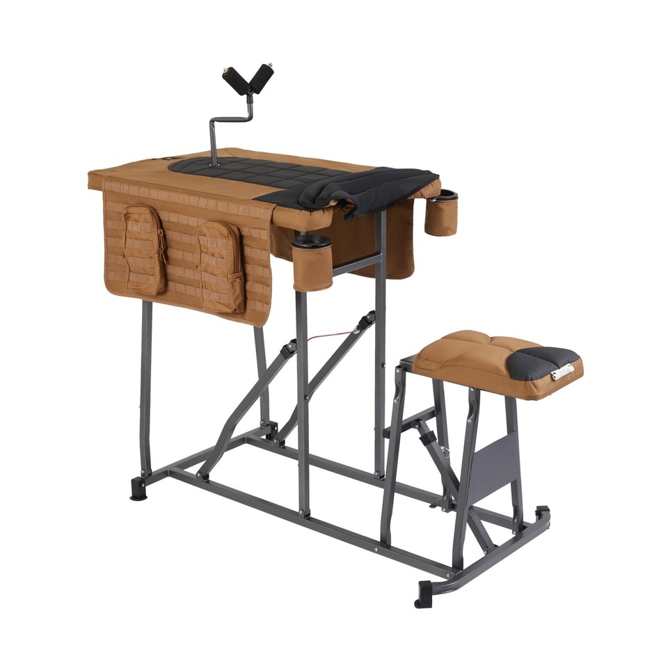 TIMBER RIDGE Magnum Precision Portable Shooting Bench Seat with Table ...