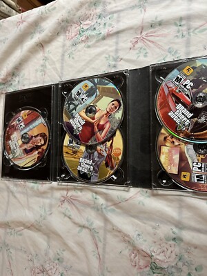 Grand Theft Auto V Five GTA FIVE (5) for PC DVD-ROM 7 Discs ...