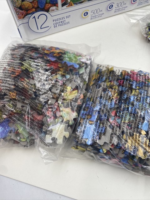 Cardinal Puzzles Set Multi 12-pack Wildlife Forest Animals 4 X500 4 ...