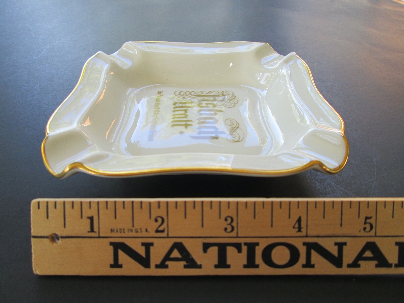 Vintage Ashtray ASBACH URALT German Brandy /Ceramic by THOMAS PORCELAIN ...