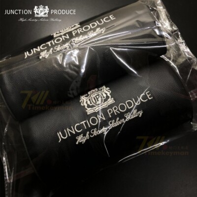 2Pcs JDM Junction Produce Leather Neck Pillows White JP Car Seat Luxury ...