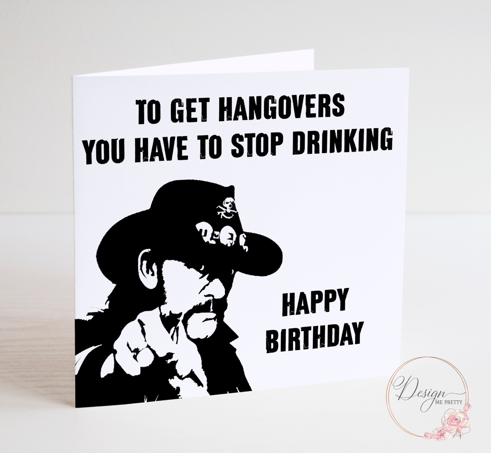 LEMMY From MOTÖRHEAD Birthday Card - Ace Of Spades Rocker Biker Tattoo ...