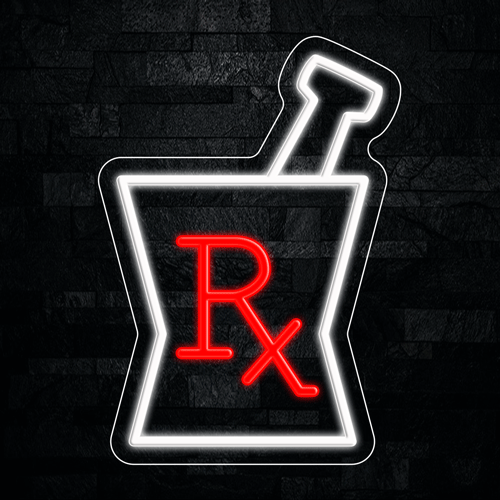 Pharmacy RX Neon LED Sign 12"L x 17"H #32593 | eBay