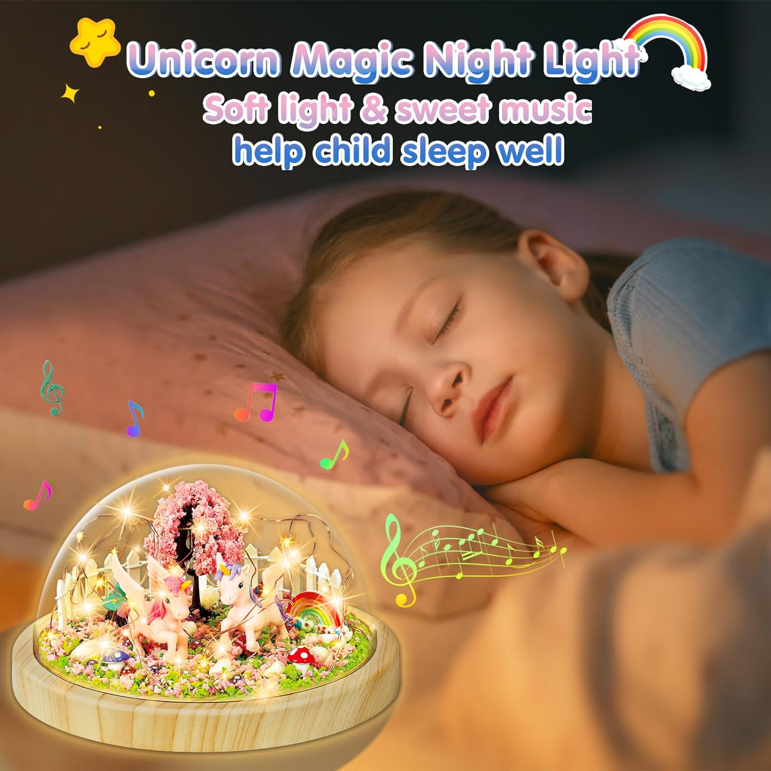 Unicorn Gift Toys for Girls,Diy Your Own Unicorn Toys Music Night Light Project, | eBay