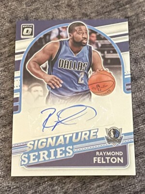 2021 Optic Signature Series Autograph Raymond Felton, fresh pull, mint ...