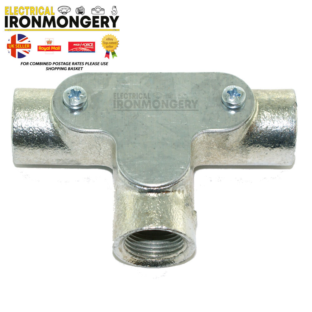 20mm Metal Conduit Boxes, Bends, Elbow, Tees, Fittings Galvanised ...