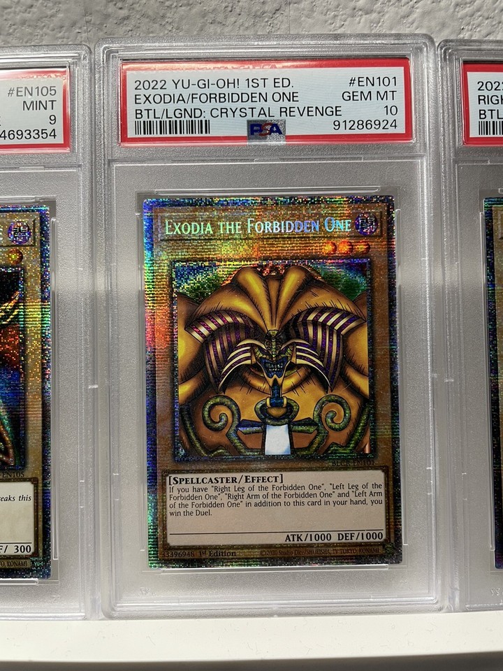 Yu-Gi-Oh! TCG Exodia the Forbidden One Starlight Set PSA 10s & 9s BLCR ...