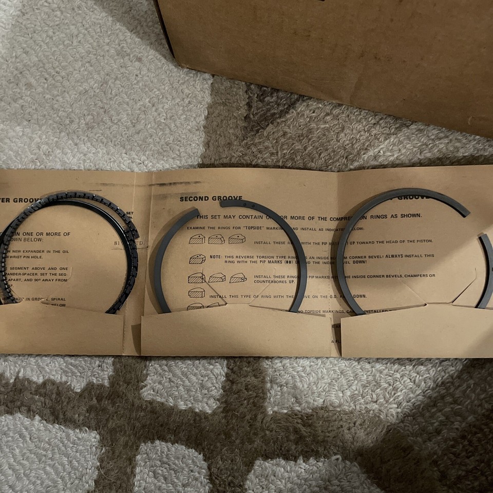 Ramco T8190 STD piston rings 4.057” Diameter. 68-76 Olds V8 76-80 Cady ...