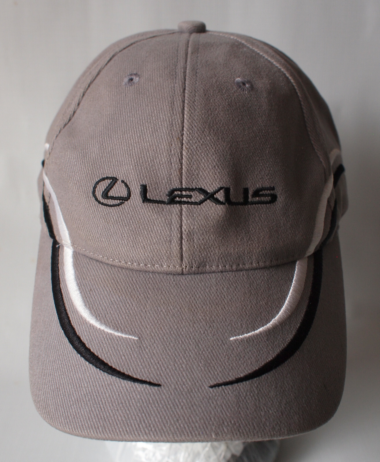 Lexus cap - grey white black stripes | eBay Australia
