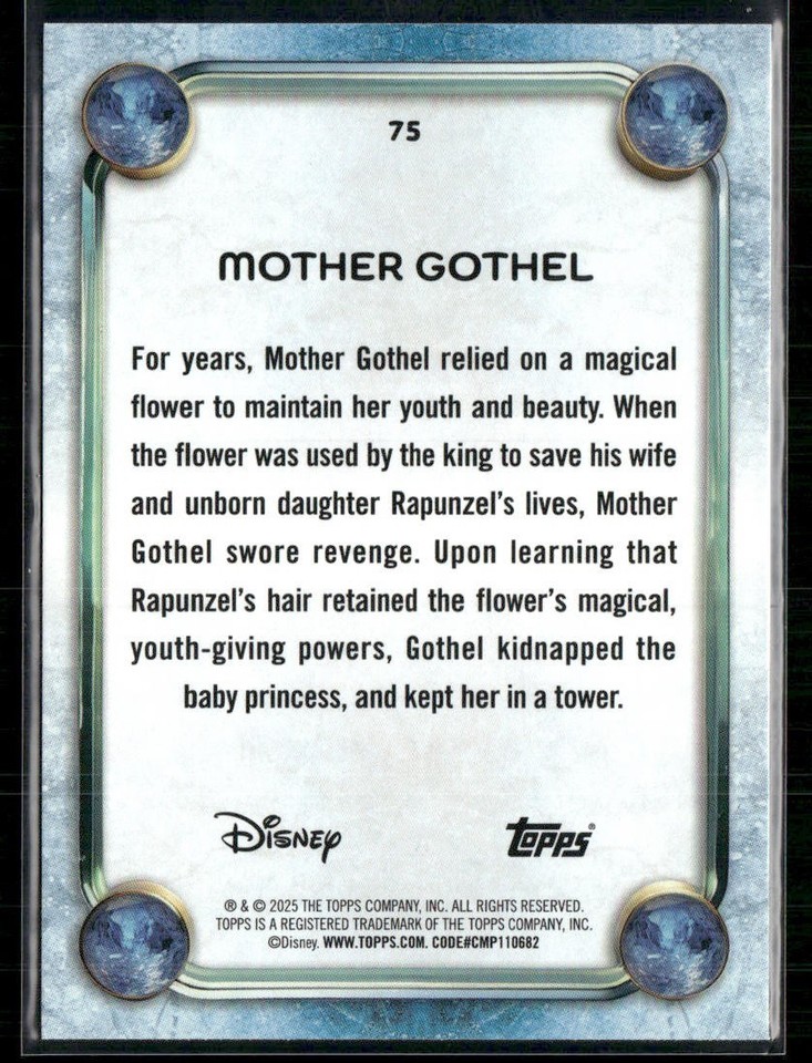 2025 Topps Disney Wonder Frozen Mega Foil #75 - Mother Gothel | eBay