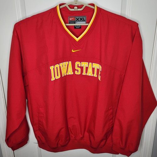 Iowa State Cyclones Jacket Mens 2XL Red NCAA Football Pullover ...