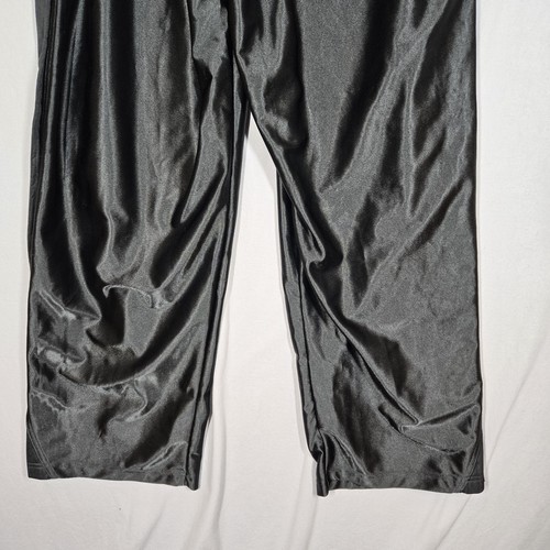 Vintage Adidas Snap Leg Track Pants Men's XL Black 3 Stripe Y2K Tear ...
