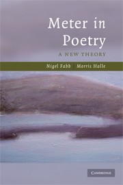 NEW BOOK Meter in Poetry - A New Theory by Nigel Fabb (2008 ...