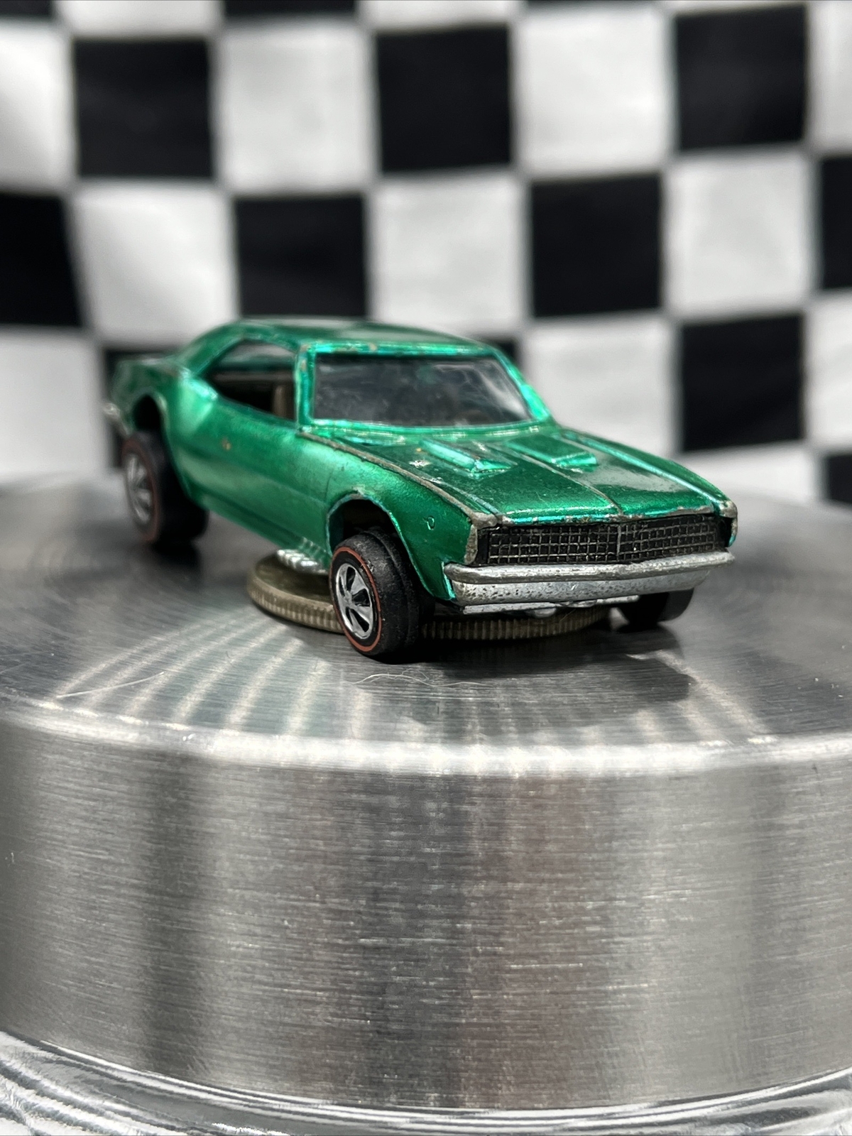 1968 Hot Wheels Redline Custom Camaro U.S. Emerald Green Spectraflame ...