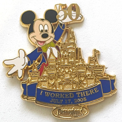 Disneyland Cast Exclusive Pin 50th Anniversary I Worked There 2005 ...