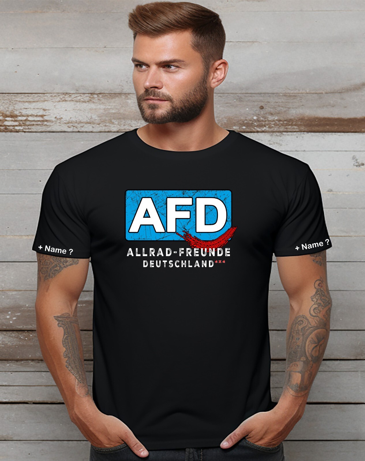 AFD T Shirt Allradfreunde Motorsport 4 mal 4 Geländewagen Offroad ...