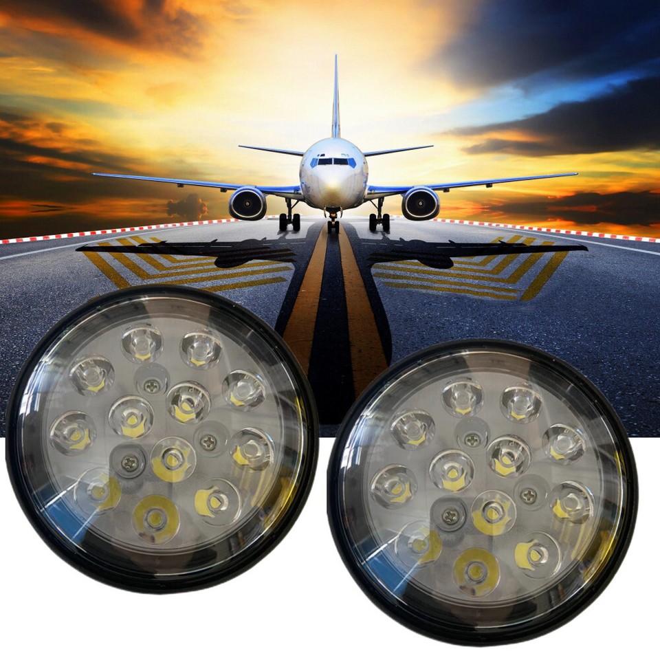LED Round Helicopter Landing Light PAR36 4-1/2" Aviation Grade Aircraft ...