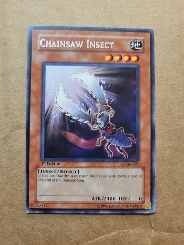 (LP) Chainsaw Insect - SOI-en021 - Common - 1st Edition YuGiOh | eBay