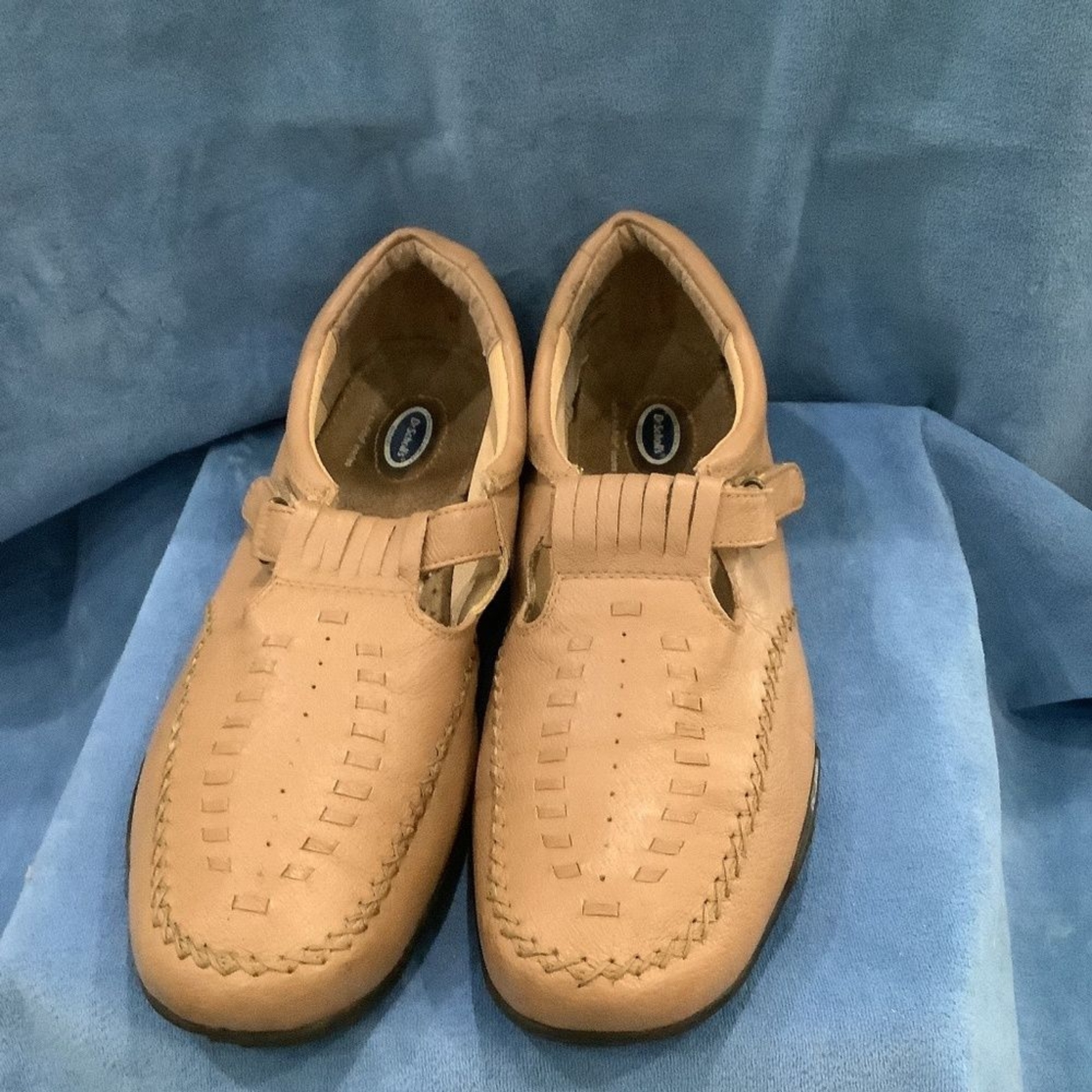 Dr Scholl’s Tan Leather woman's slip on shoe , size 10 - Gem