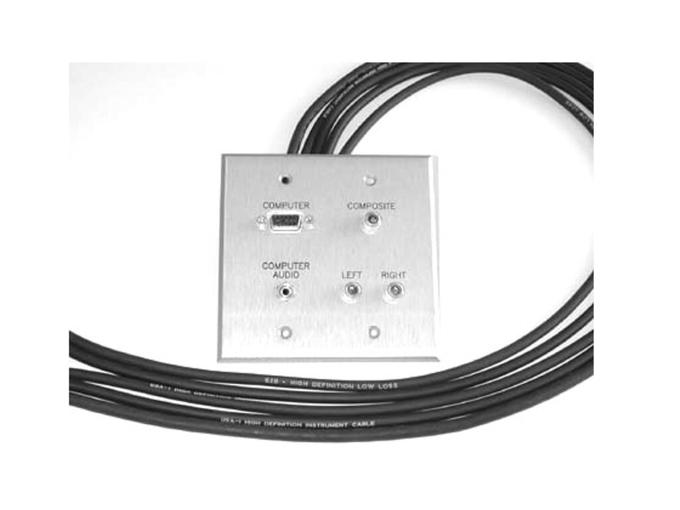 30ft Custom Patch Panel Audio Wall Plate PowerCon, RJ45, Speakon, XLR,1 ...