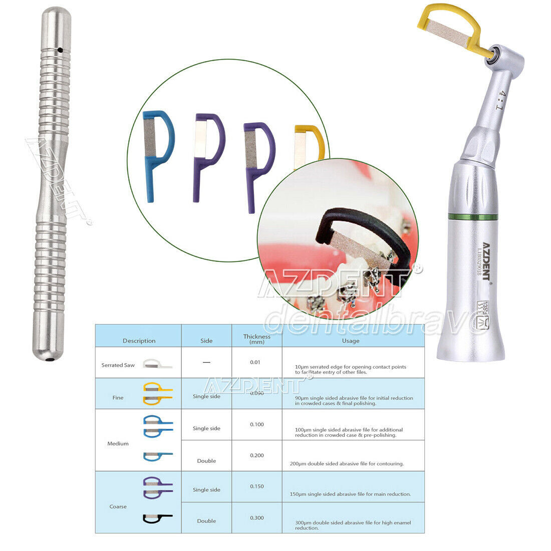 Dental Orthodontic Interproximal Enamel Reduction IPR Automatic Strip ...