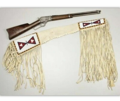 Old American Handmade Beaded Sioux Style Leather Rifle Sheath Scabbard ...
