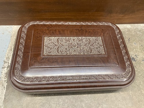 Bakelite Silverware Flatware Chest Marshall White Chicago MCM Box Brown ...