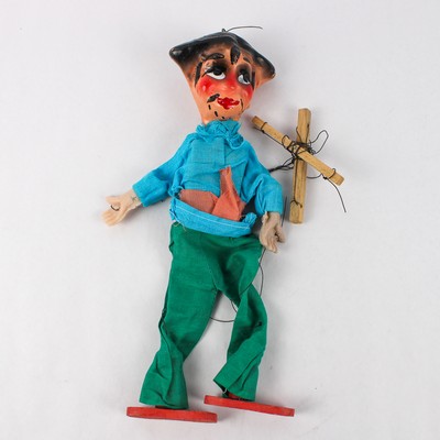 Vintage Marionette Puppet Tangled Strings | eBay