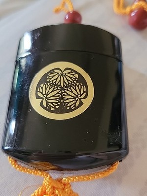 Japanese Samurai Inro Case Pill Box Plastic Kamon Crest Osaka Castle ...
